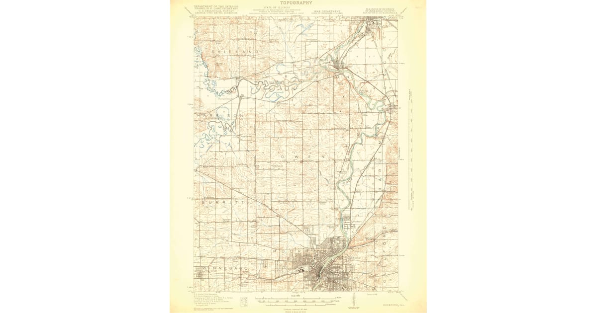 1918 Map of Rockford, IL — High-Res | Pastmaps