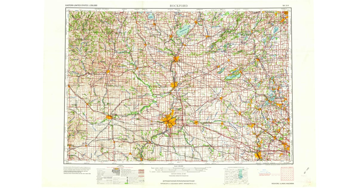 1960s Maps of Loran, IL | Pastmaps