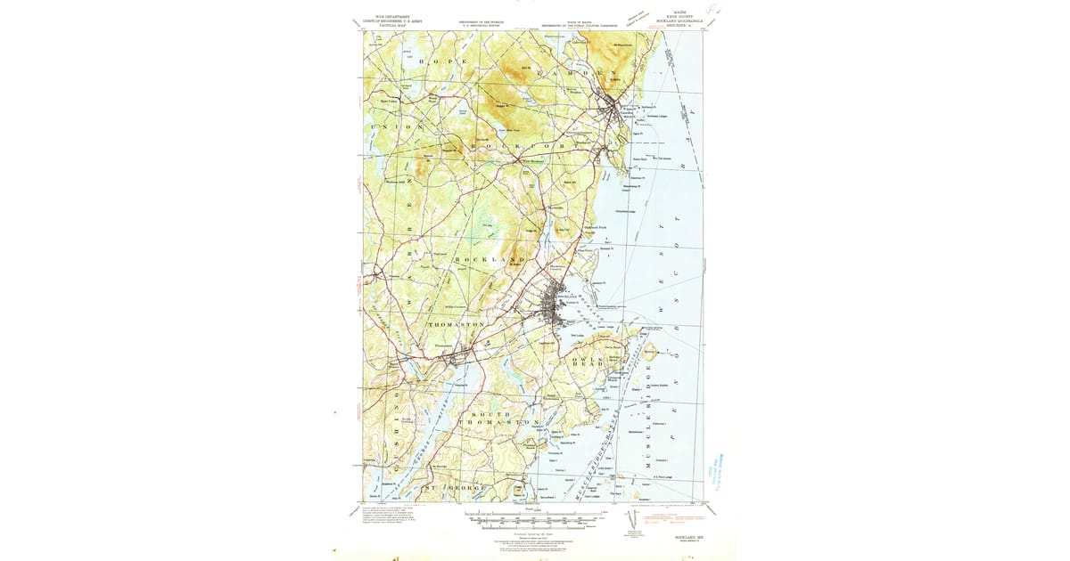1941 Map of Rockland, ME — High-Res | Pastmaps