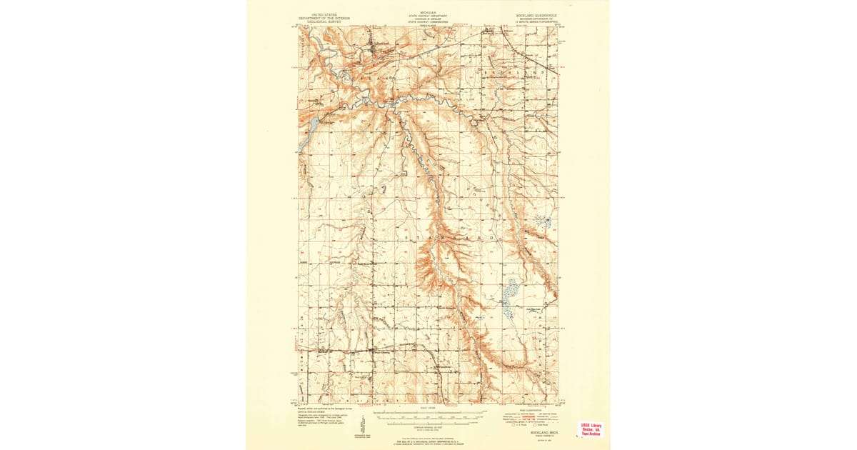 1951 Map of Rockland, MI — High-Res | Pastmaps