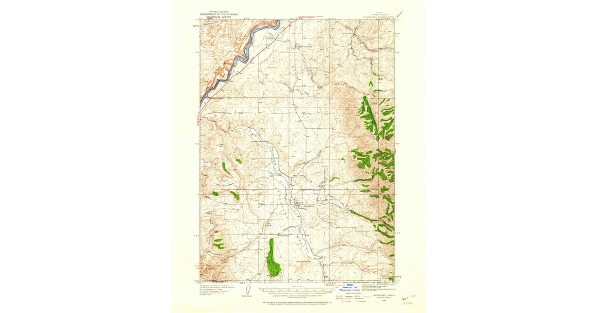 Old Maps of Rockland, ID | Pastmaps