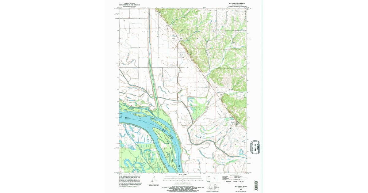 1991 Map of Rockport, IL — High-Res | Pastmaps