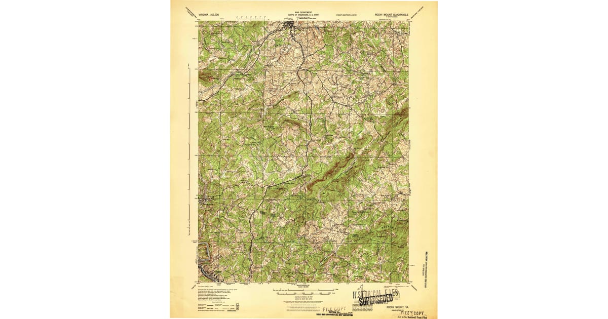 1940s Maps of Franklin County, VA | Pastmaps