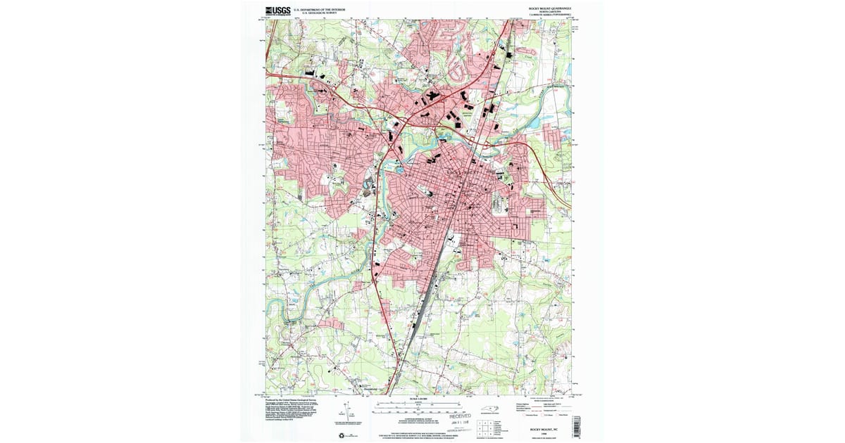 1990s Maps of Fox Run, Rocky Mount | Pastmaps