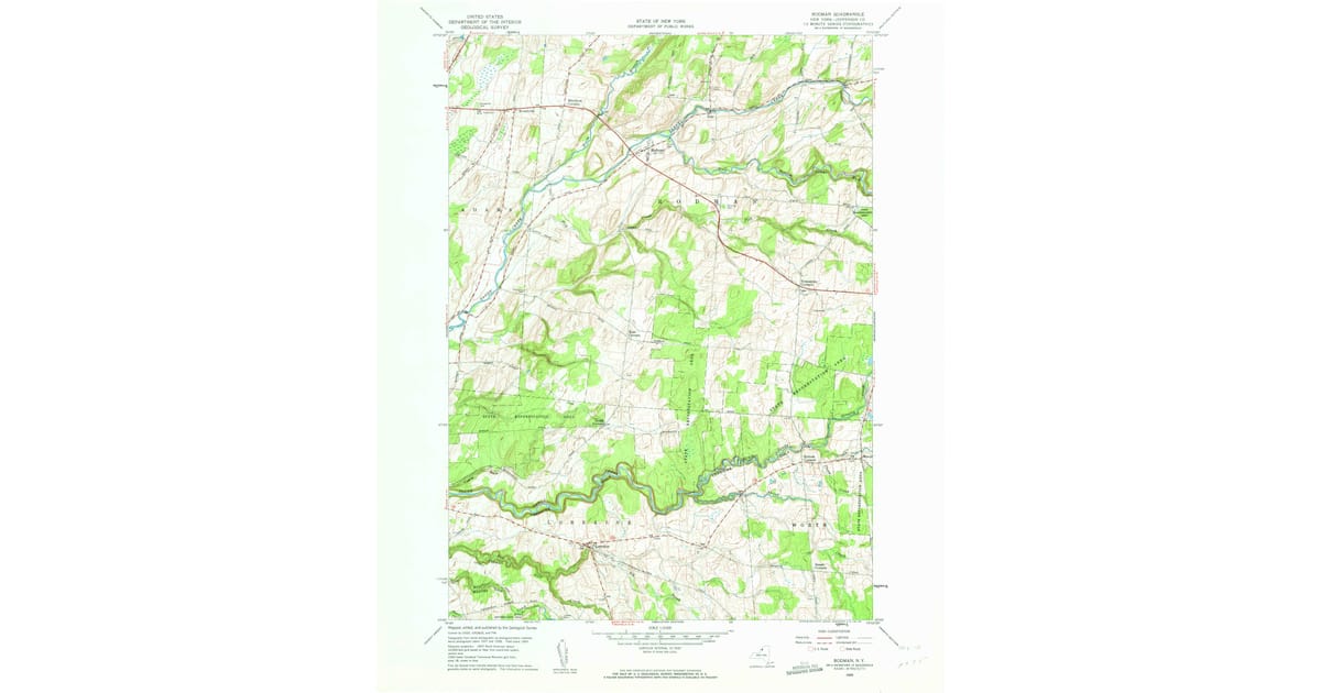 1959 Map of Rodman, Jefferson County, NY — High-Res | Pastmaps