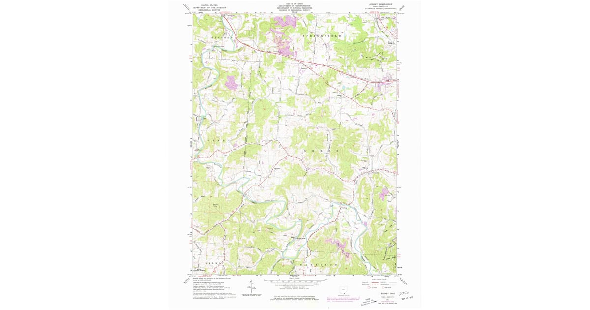 1970s Maps of Gallia County, OH | Pastmaps