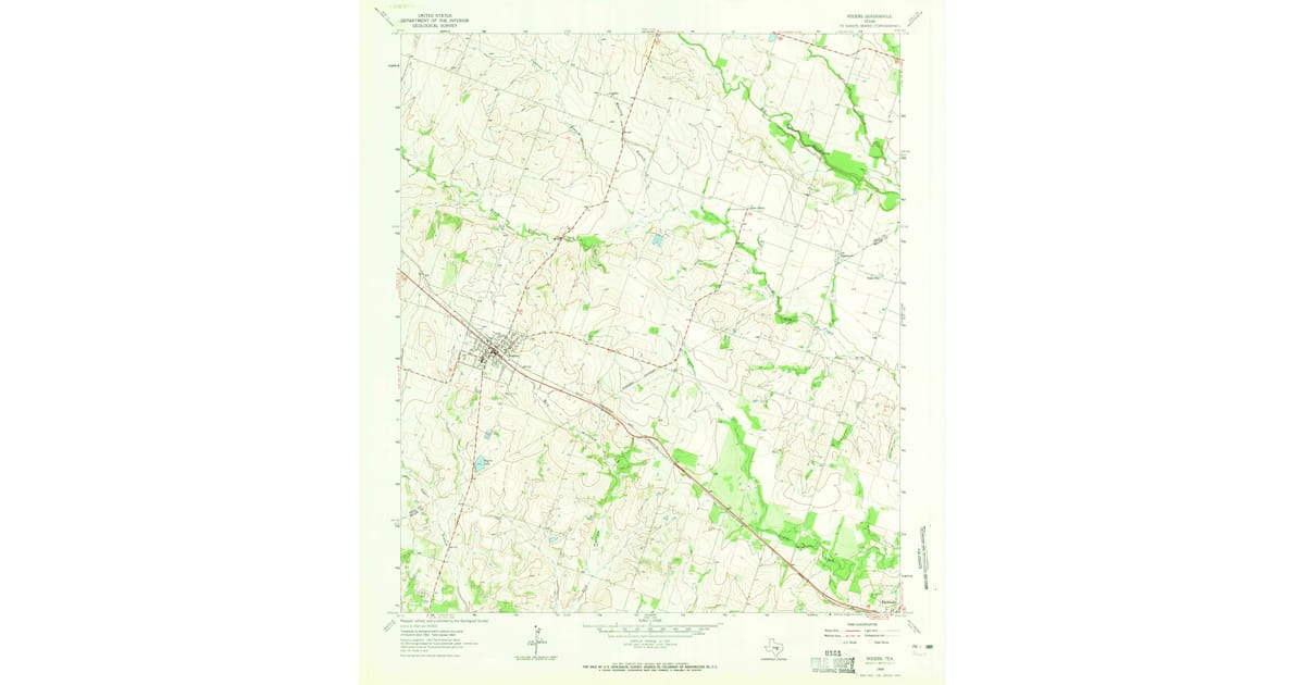 1960s Maps of Bowers, TX | Pastmaps