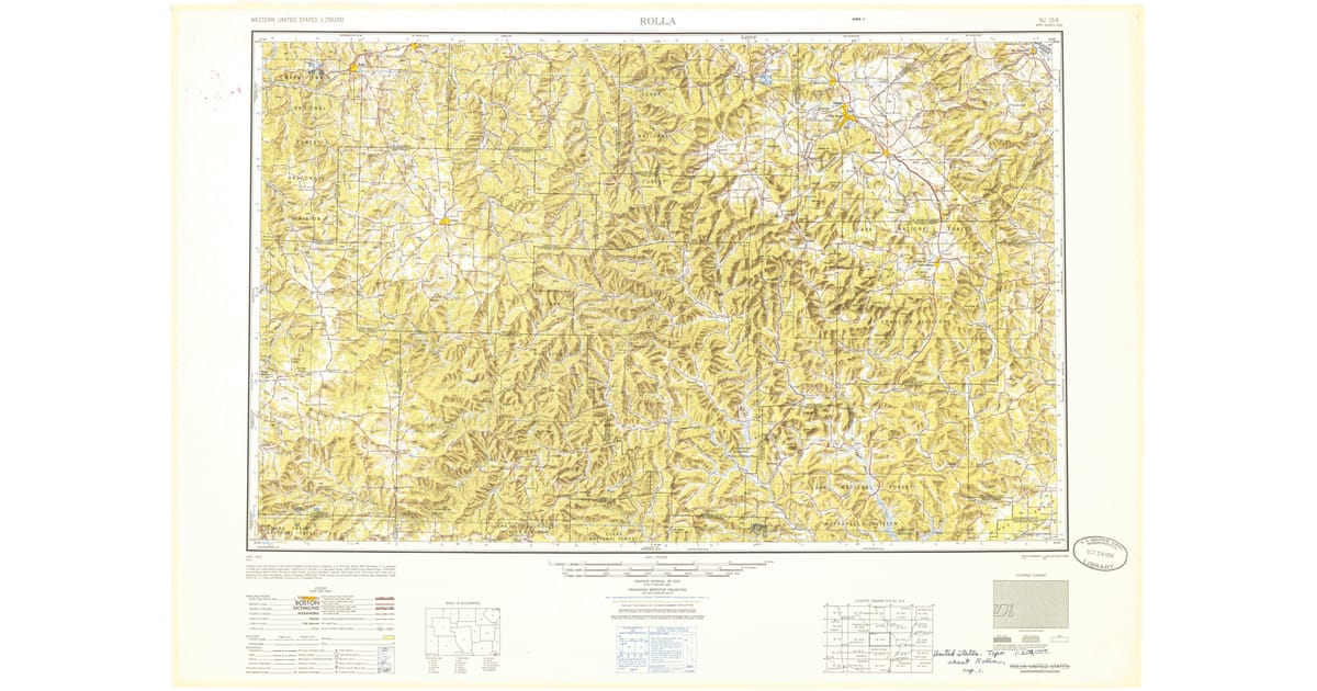 Old Maps of Yukon, MO | Pastmaps