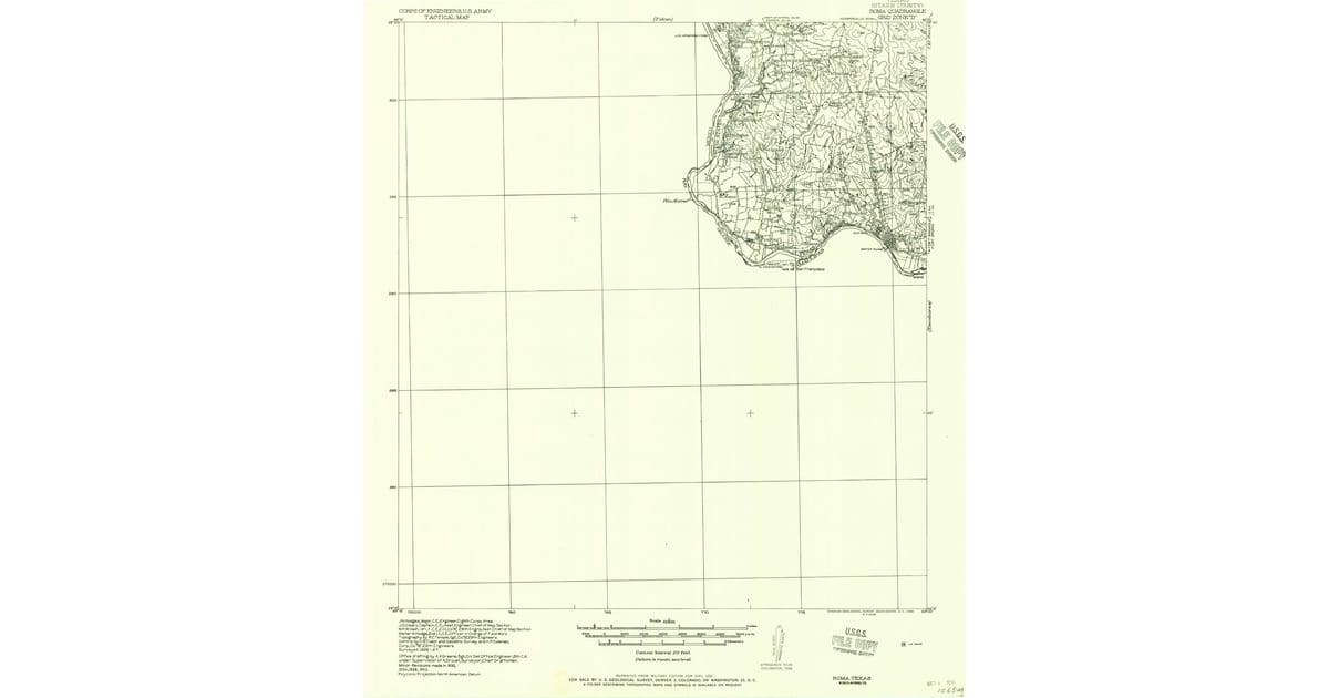 1956 Map of Roma, TX — High-Res | Pastmaps