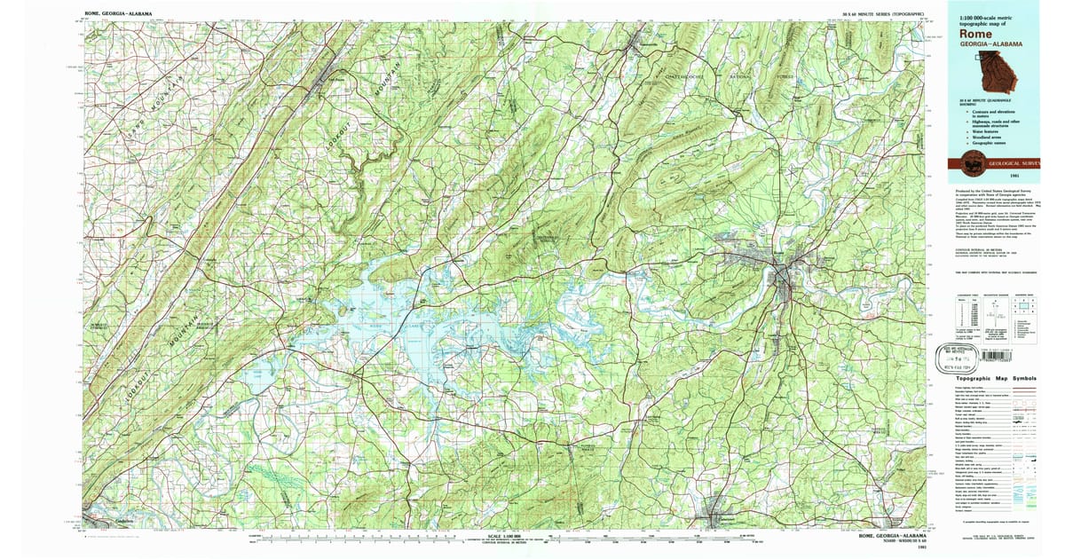 1980s Maps of Dogwood Estates, Floyd County | Pastmaps