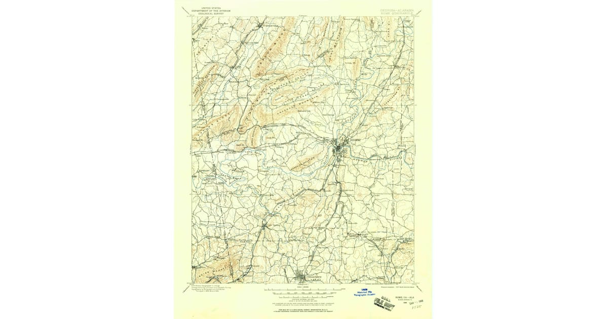 1898 Map of Rome, GA — High-Res | Pastmaps