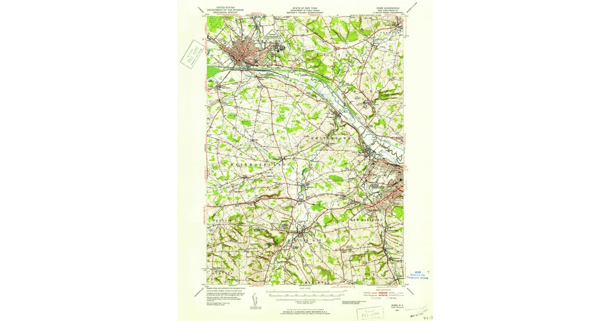 1900s (20th Century) Maps of New York Mills, NY | Pastmaps