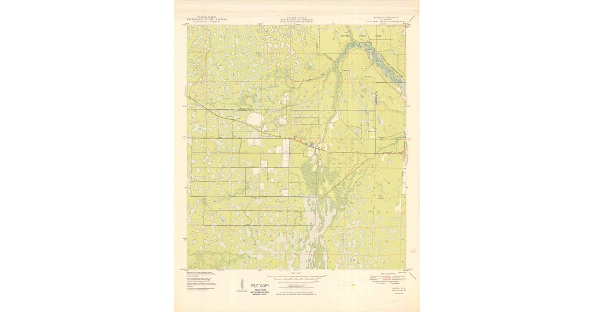 1949 Map of Rood, Palm Beach County, FL — High-Res | Pastmaps