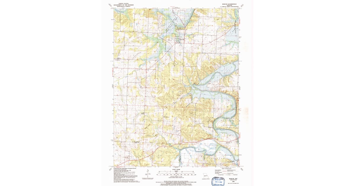 1990s Maps of Roscoe, MO | Pastmaps