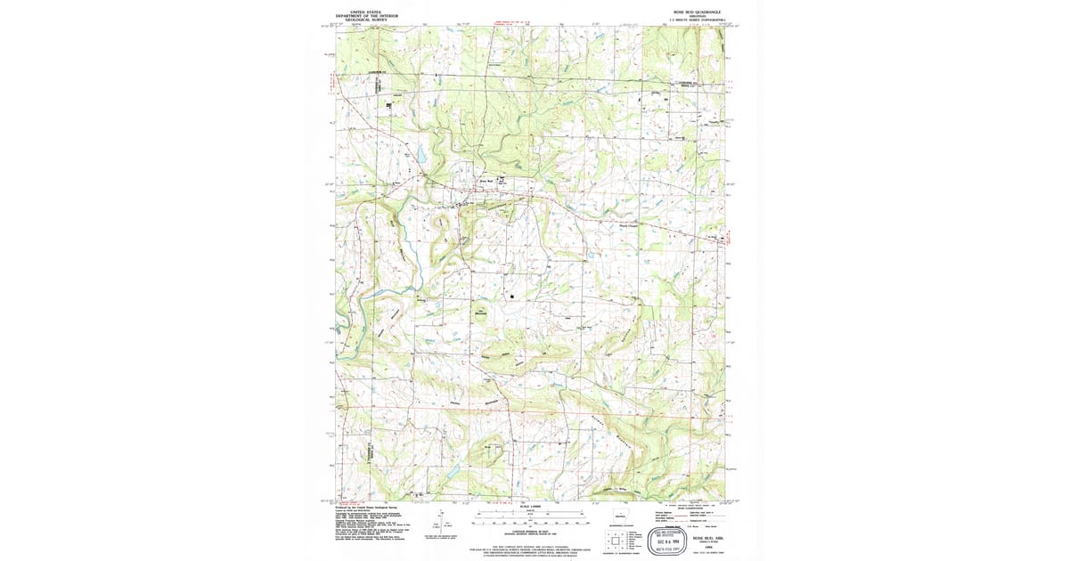 1994 Map of Rose Bud, AR — High-Res | Pastmaps