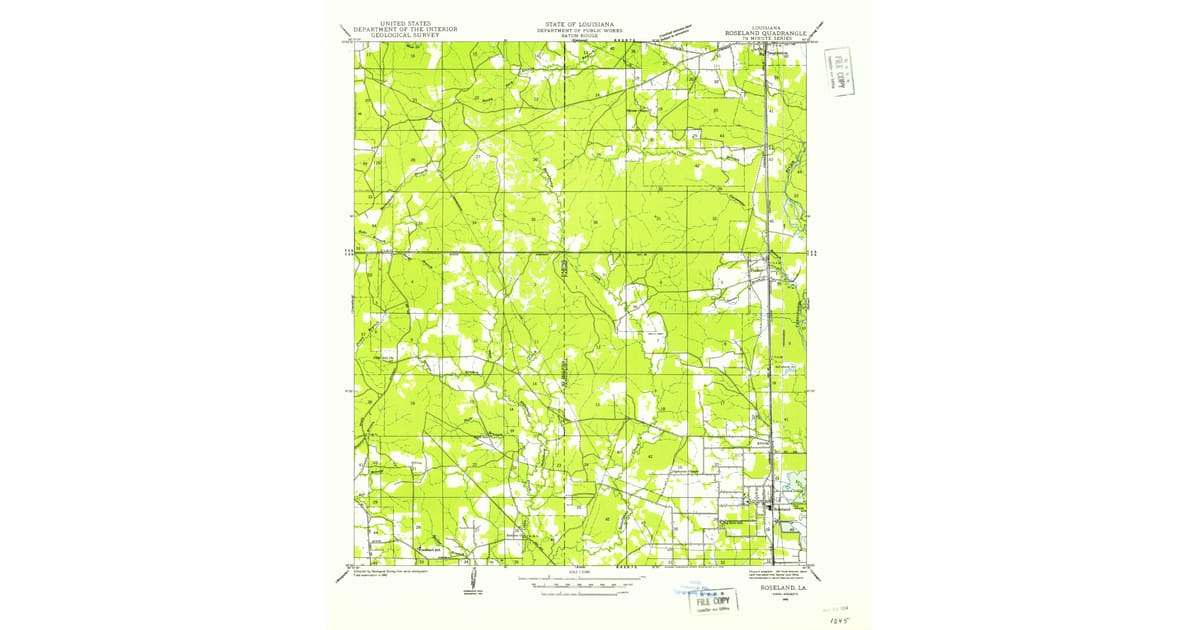 Old Maps of Saint Helena Parish, LA for Genealogy | Pastmaps