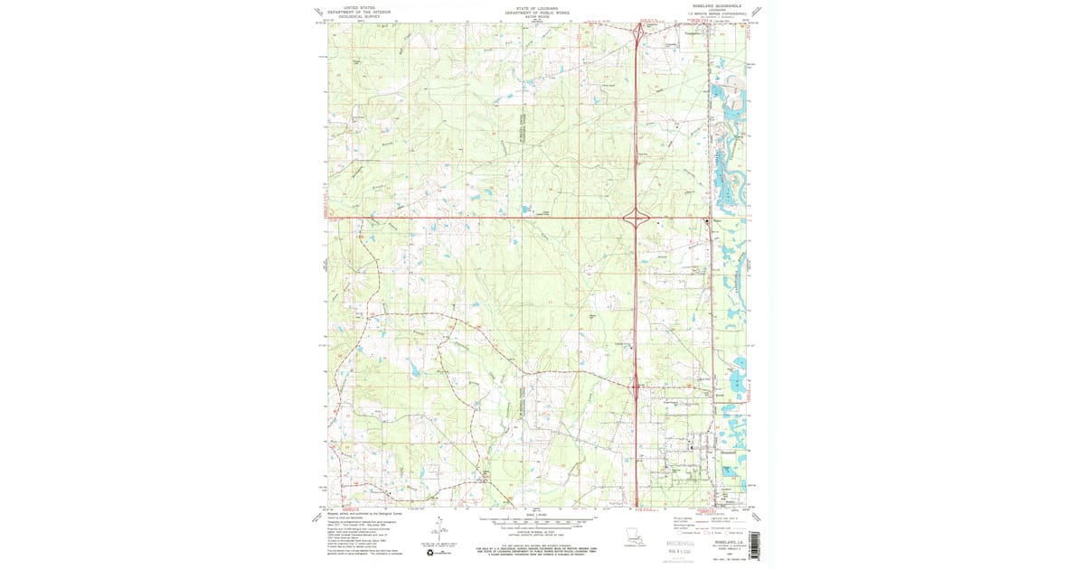 1980s Maps of Amite City, LA | Pastmaps