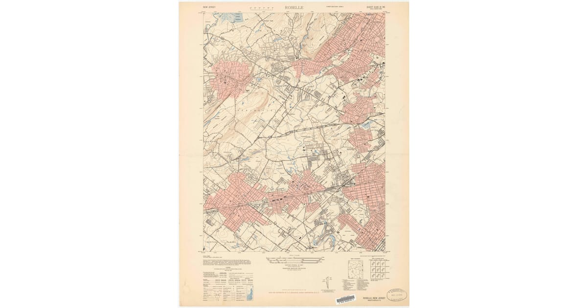 1947 Map of Roselle, NJ — High-Res | Pastmaps