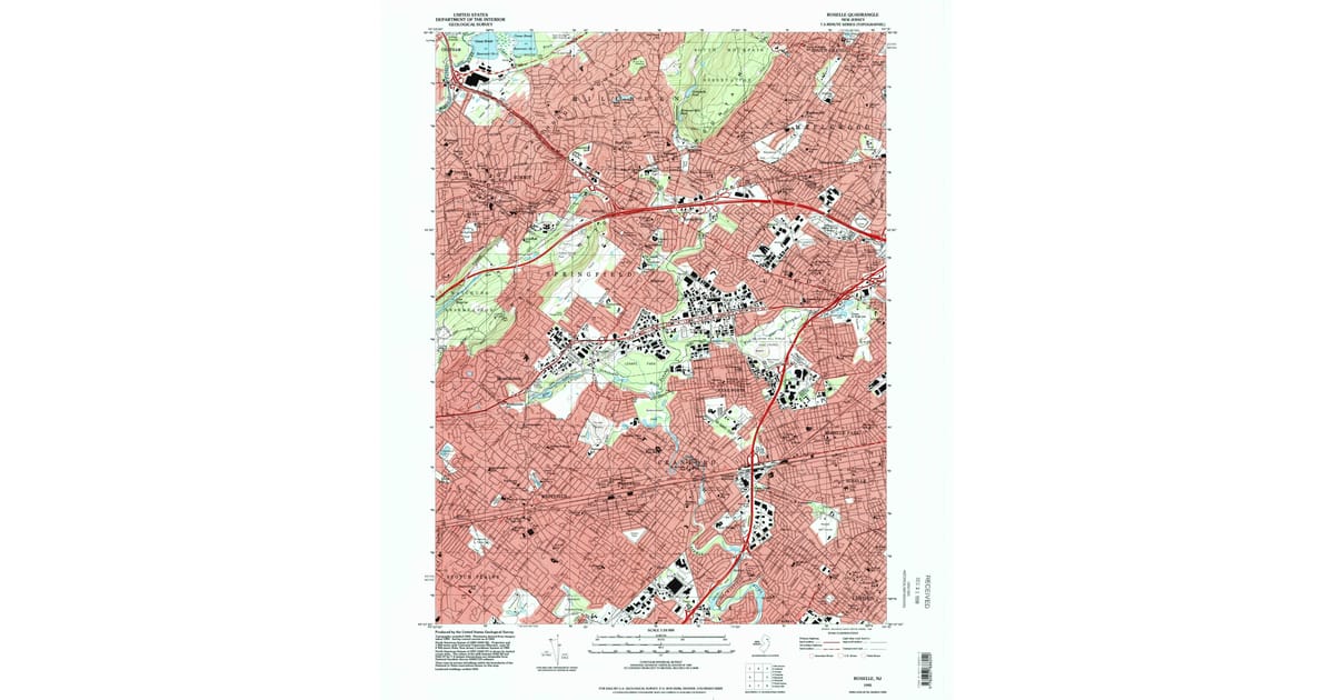 1990s Maps of Rahway, NJ | Pastmaps