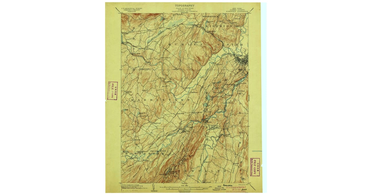 1903 Map of Rosendale, Ulster County, NY — High-Res | Pastmaps
