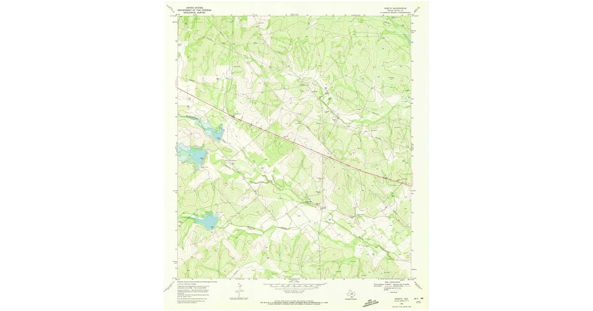 1968 Map of Rosita, Duval County, TX — High-Res | Pastmaps