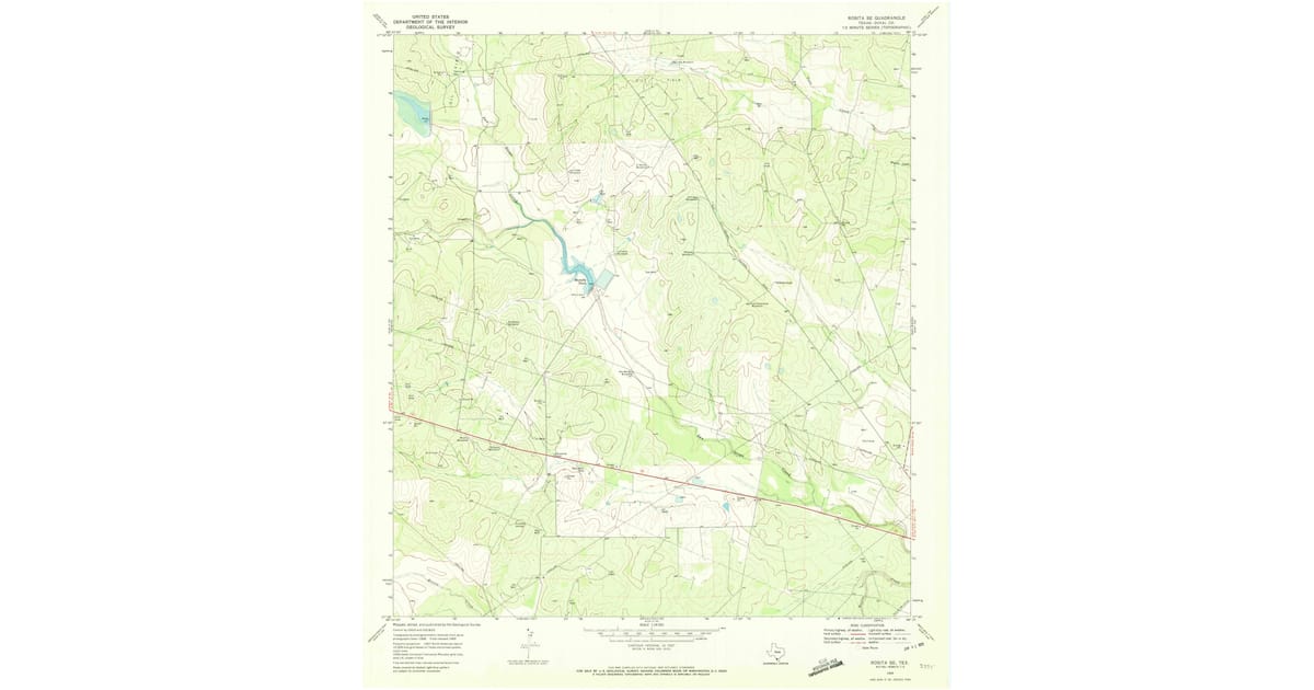 1969 Map of Rosita SE, Duval County, TX — High-Res | Pastmaps