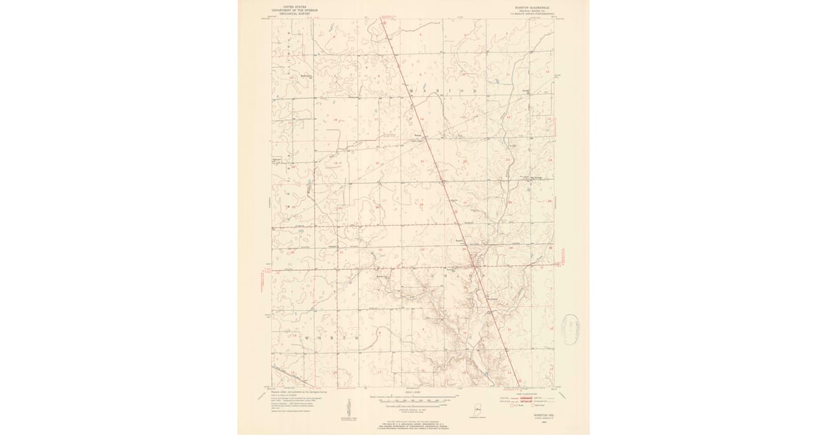 Old Maps of Big Springs, IN | Pastmaps