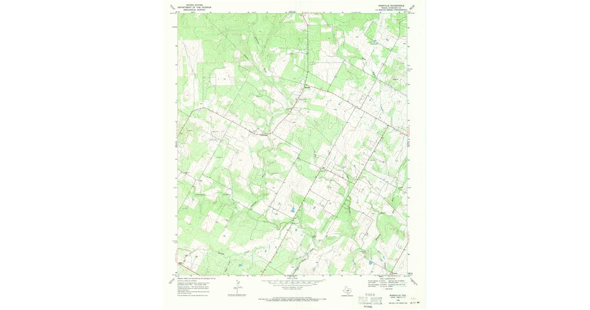1968 Map of Rossville, Atascosa County, TX — High-Res | Pastmaps
