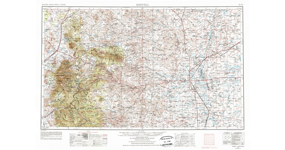 Old Maps of Ruidoso, NM for Metal Detecting | Pastmaps