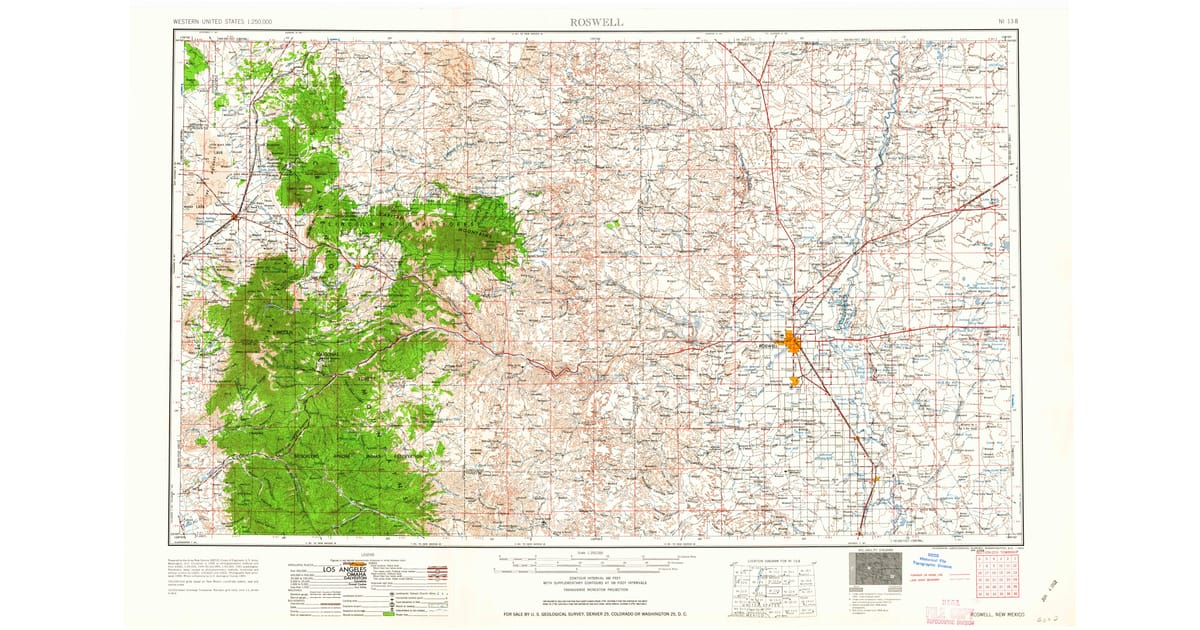 1960s Maps of Dexter, NM | Pastmaps