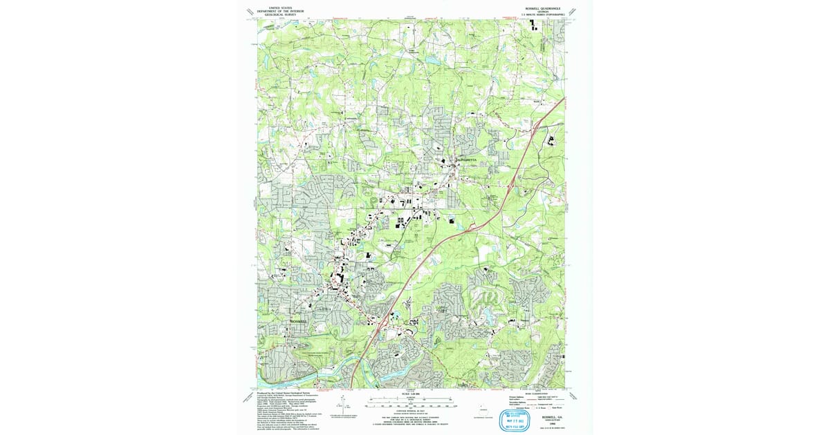 1990s Maps of Forsyth County, GA | Pastmaps
