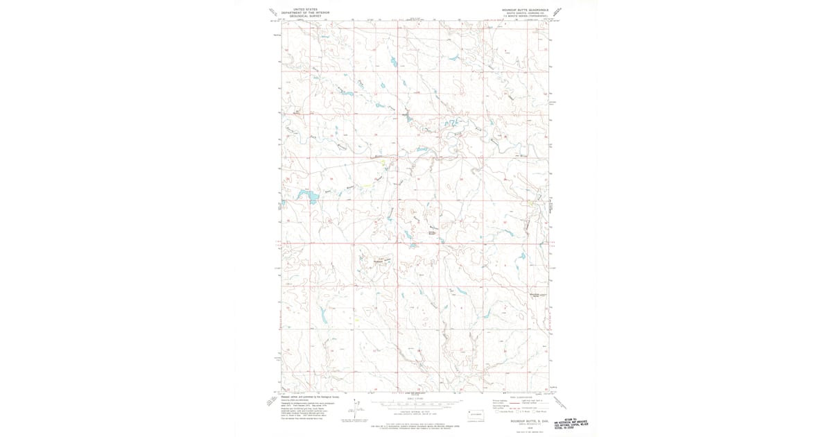 1978 Map of Roswell, SD — High-Res | Pastmaps