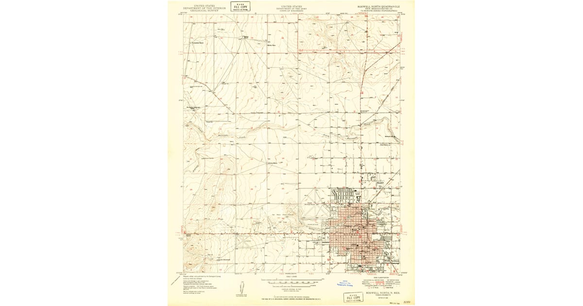 1940s Maps of Roswell, NM | Pastmaps