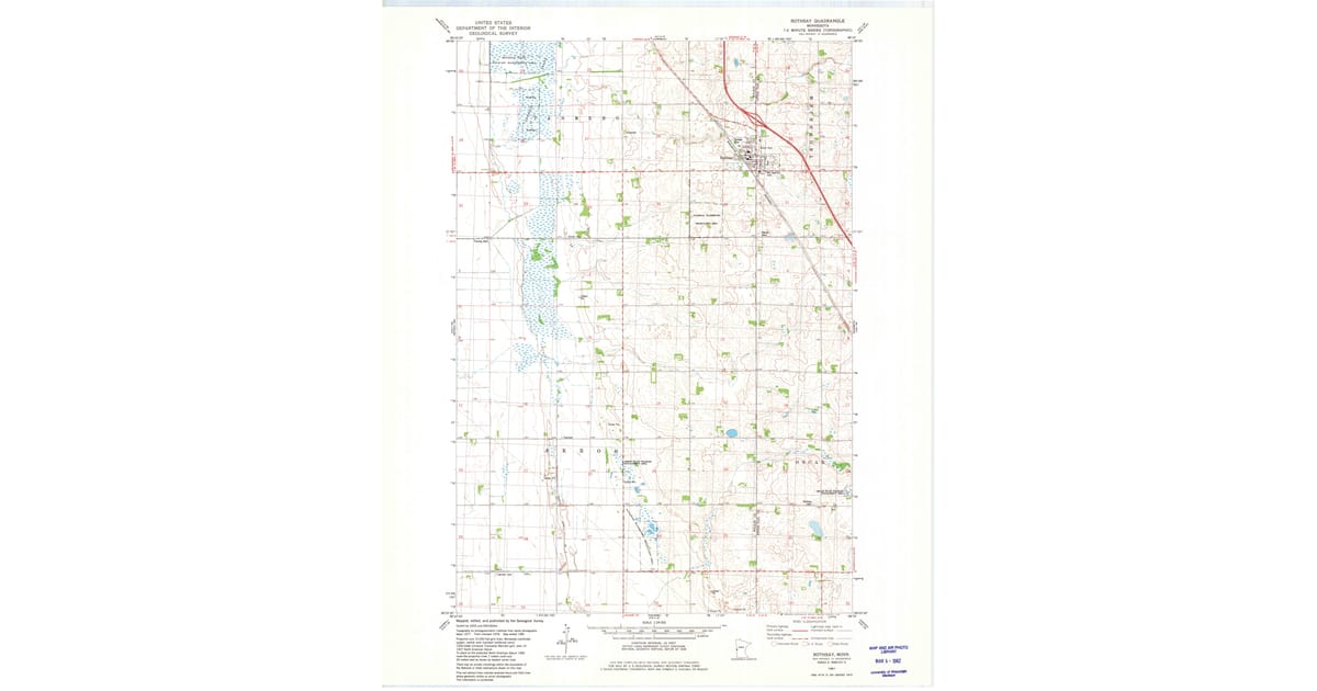 1980s Maps of Rothsay, MN | Pastmaps