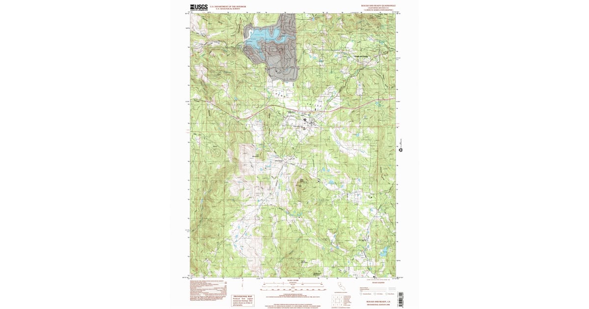 1998 Map of Rough And Ready, Nevada County, CA — High-Res | Pastmaps