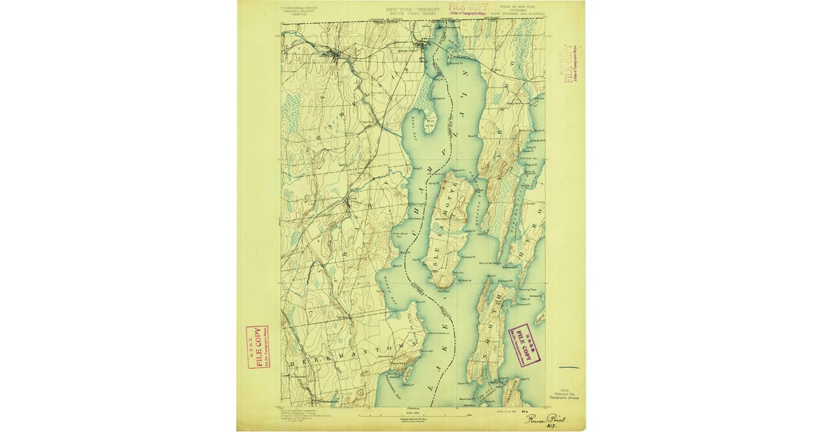 Old Maps of Franklin County, VT for Hiking & Exploration | Pastmaps