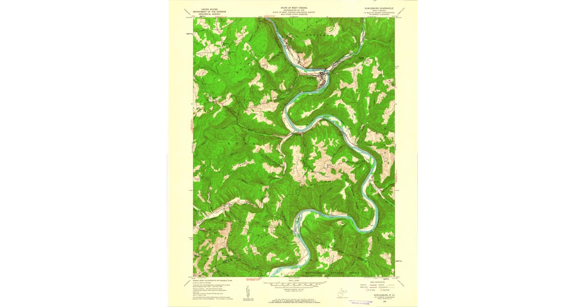 1960s Maps of Tucker County, WV | Pastmaps