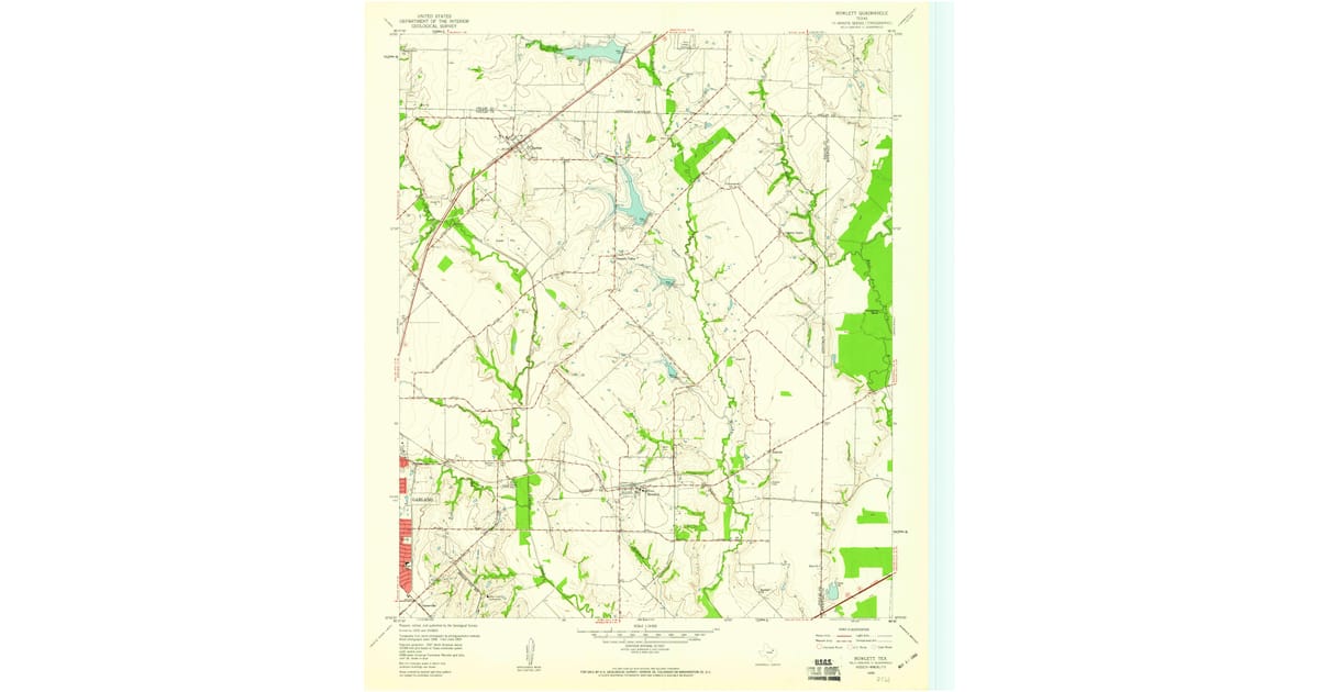 1959 Map of Rowlett, TX — High-Res | Pastmaps