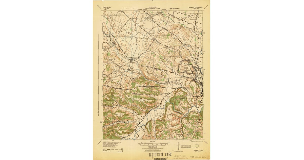 1940s Maps of North Fork Village, Ross County | Pastmaps