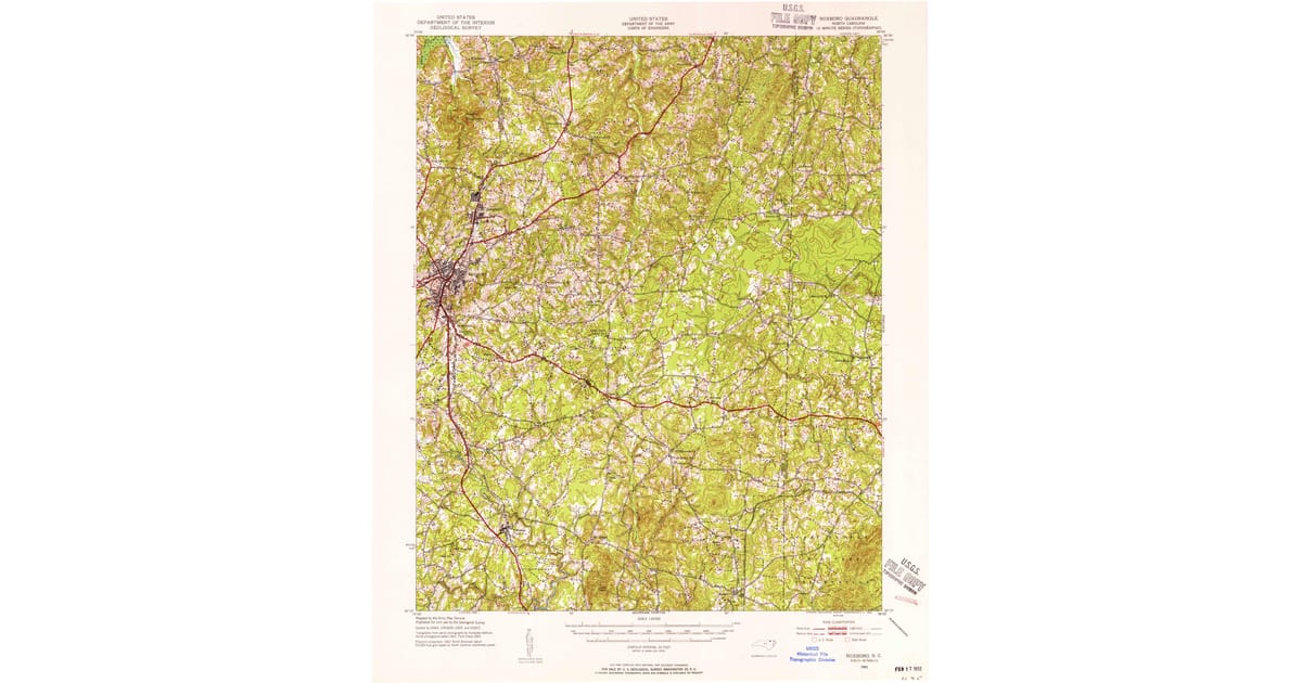 Old Maps of Person County, NC | Pastmaps