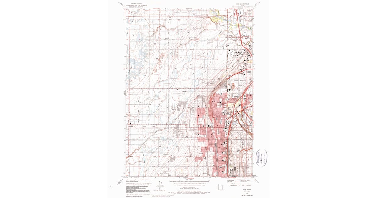 1990s Maps of Marriott-Slaterville, UT | Pastmaps