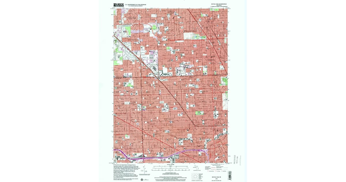 1990s Maps of Oak Grove, Detroit | Pastmaps