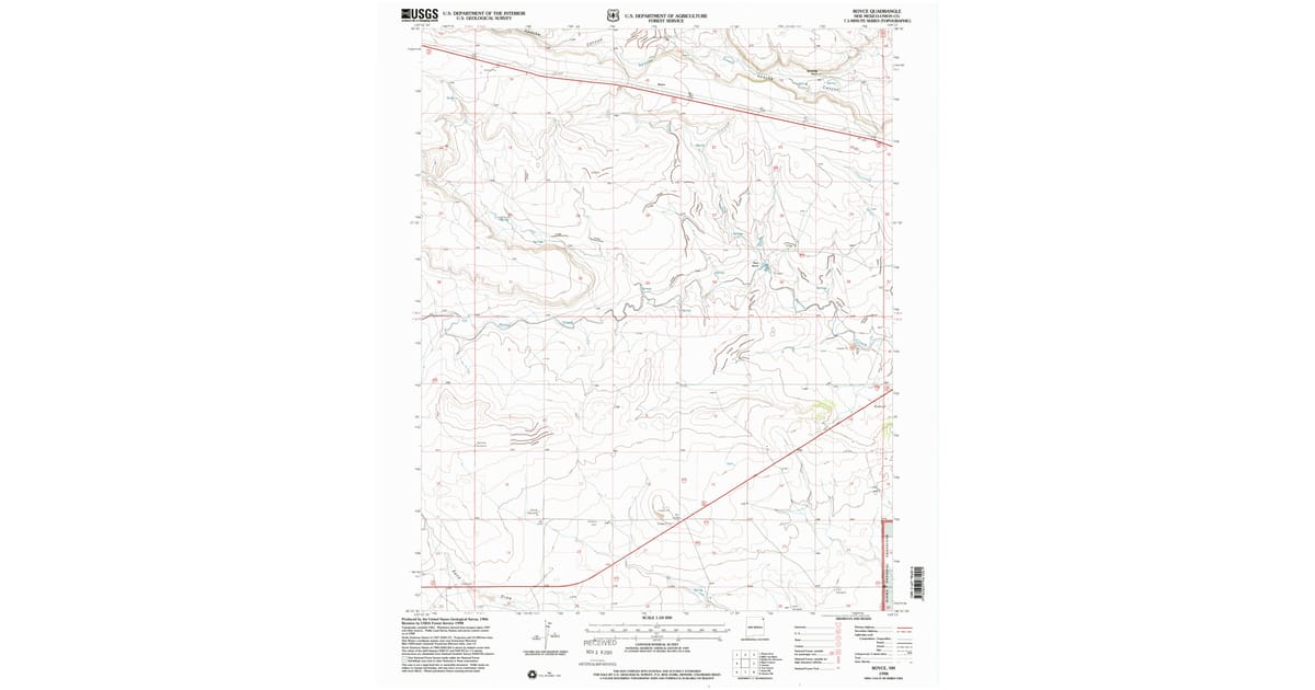 1998 Map of Royce, Union County, NM — High-Res | Pastmaps