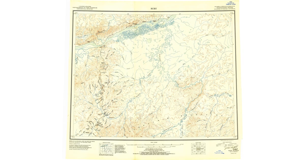 Old Historical Maps of Kokrines, AK | Pastmaps