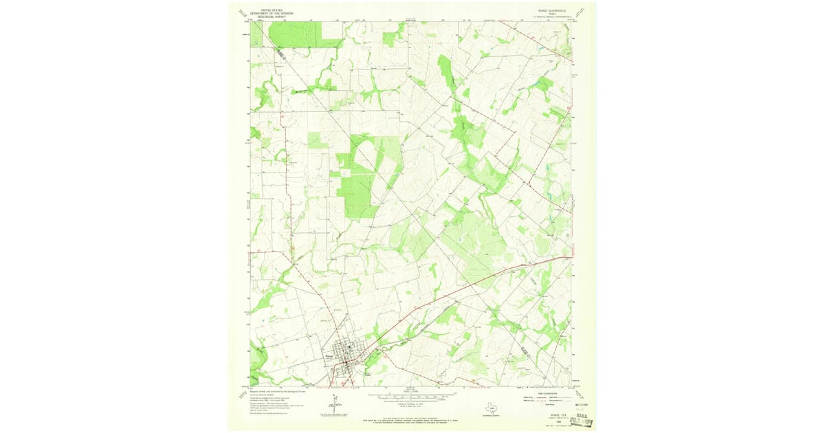 1963 Map of Runge, TX — High-Res | Pastmaps