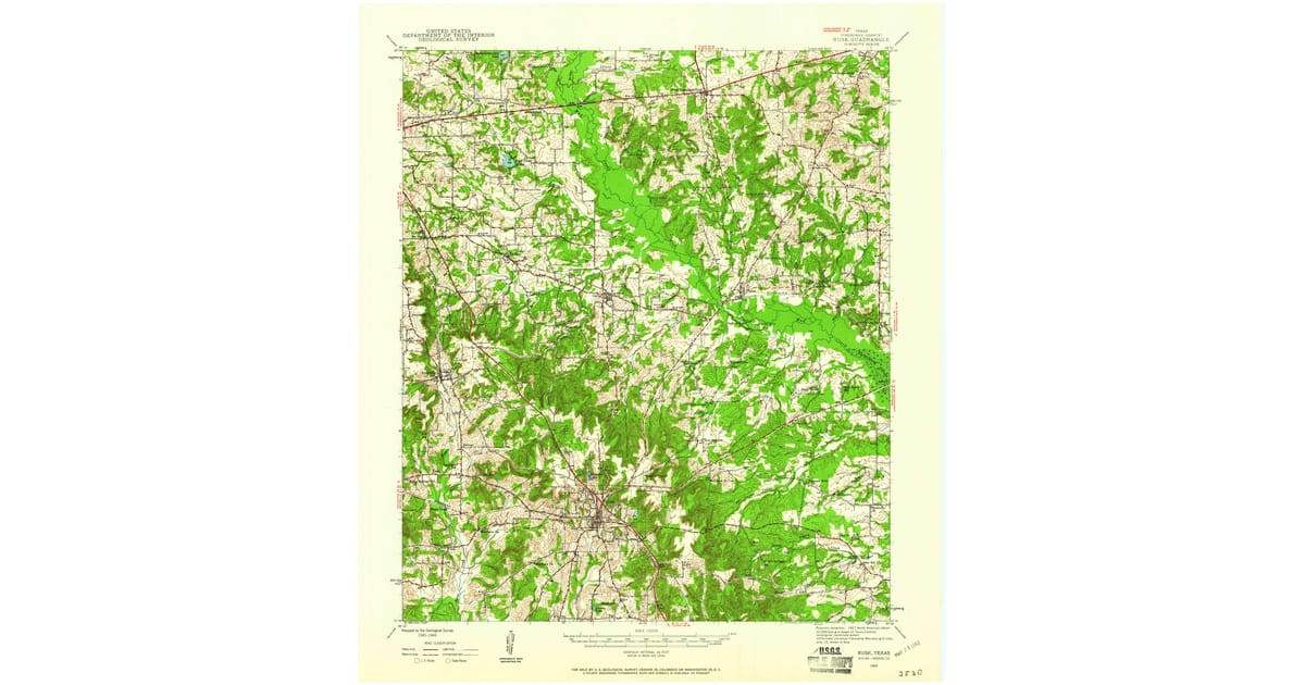 Old Maps of Gallatin, TX for Academic Research | Pastmaps