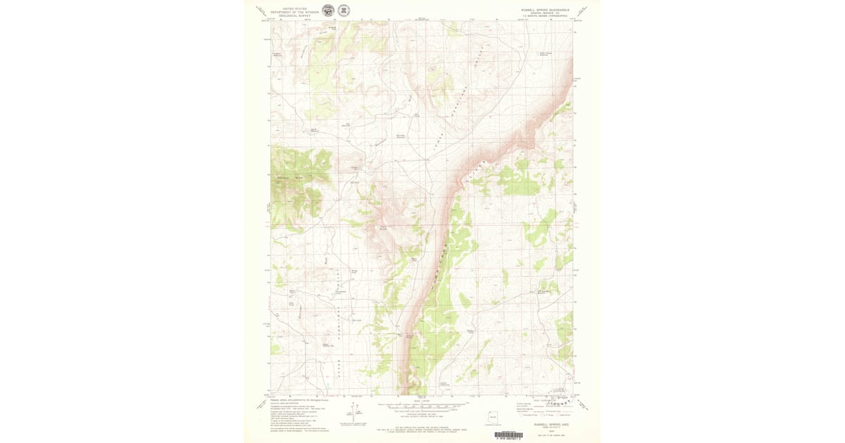 1979 Map of Russell Spring, Mohave County, AZ — High-Res | Pastmaps