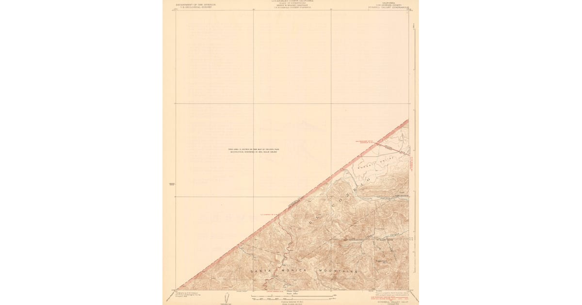 1932 Map of Russell Valley, Los Angeles County, CA — High-Res | Pastmaps