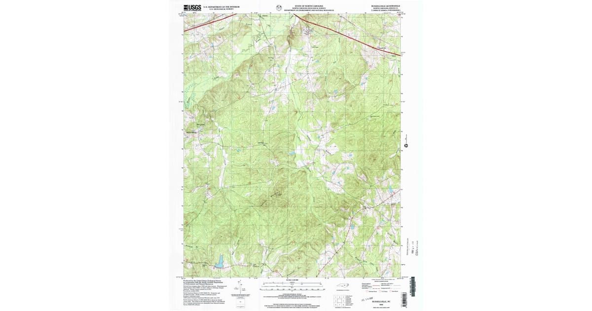 2002 Map of Russellville, Anson County, NC — High-Res | Pastmaps