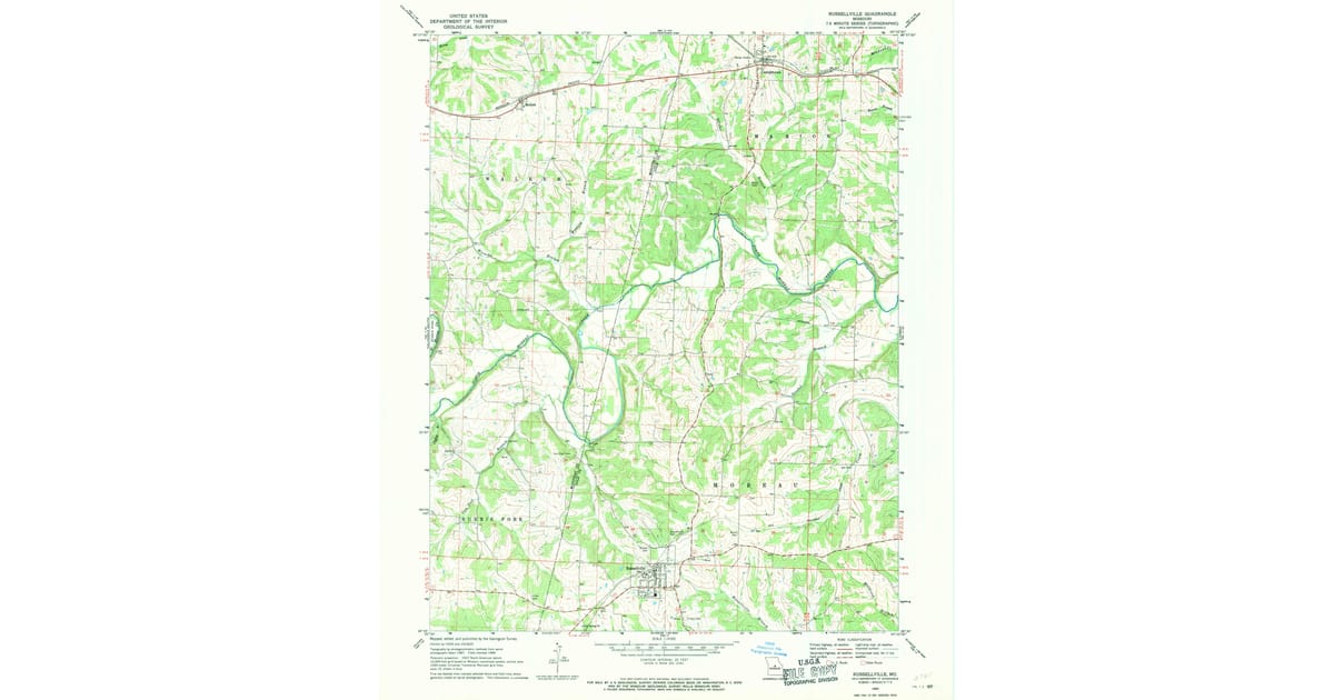 1969 Map of Russellville, MO — High-Res | Pastmaps